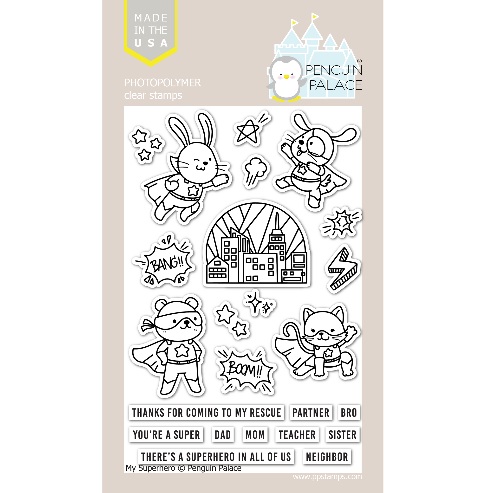 My Superhero - Clear Stamps