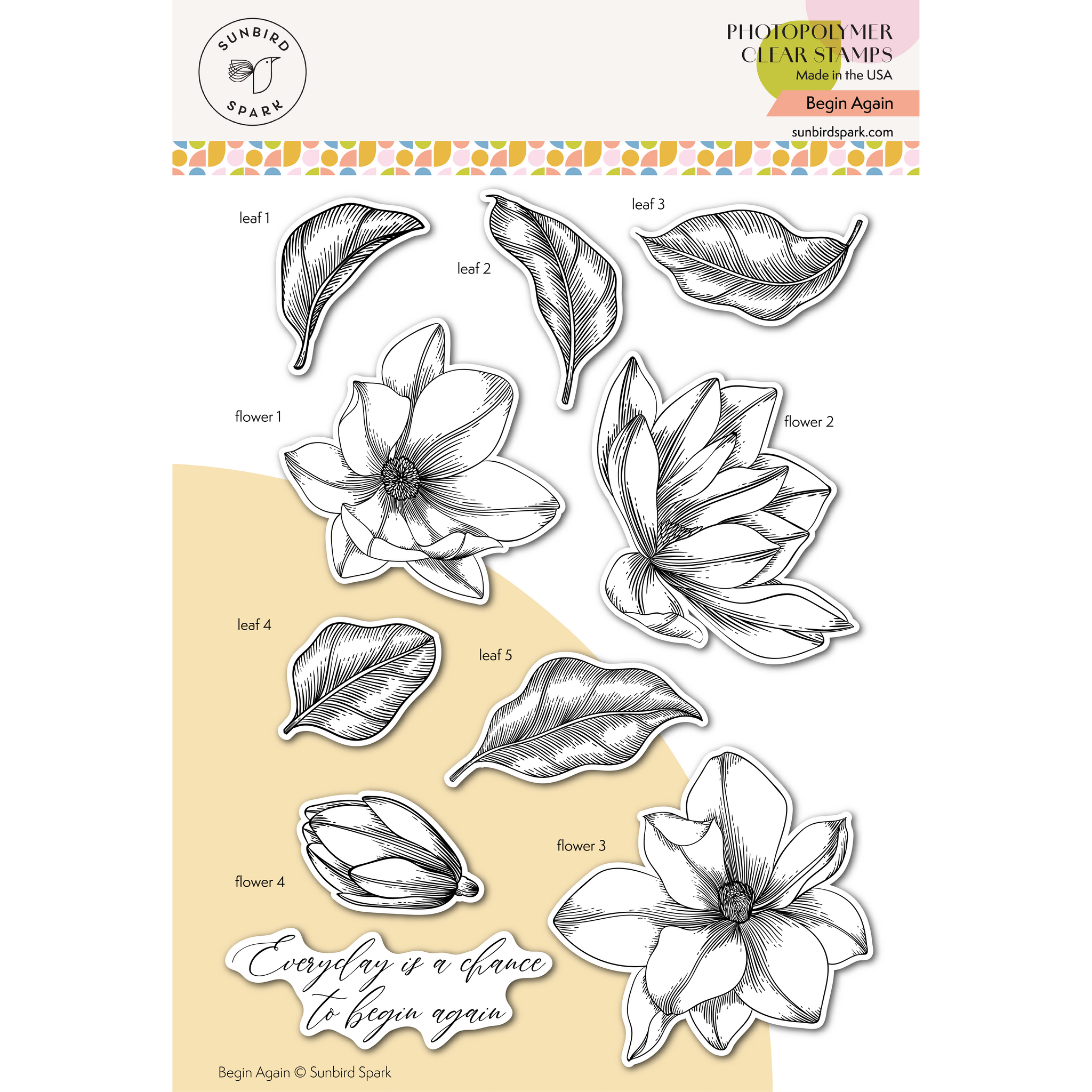 Begin Again Clear Stamps