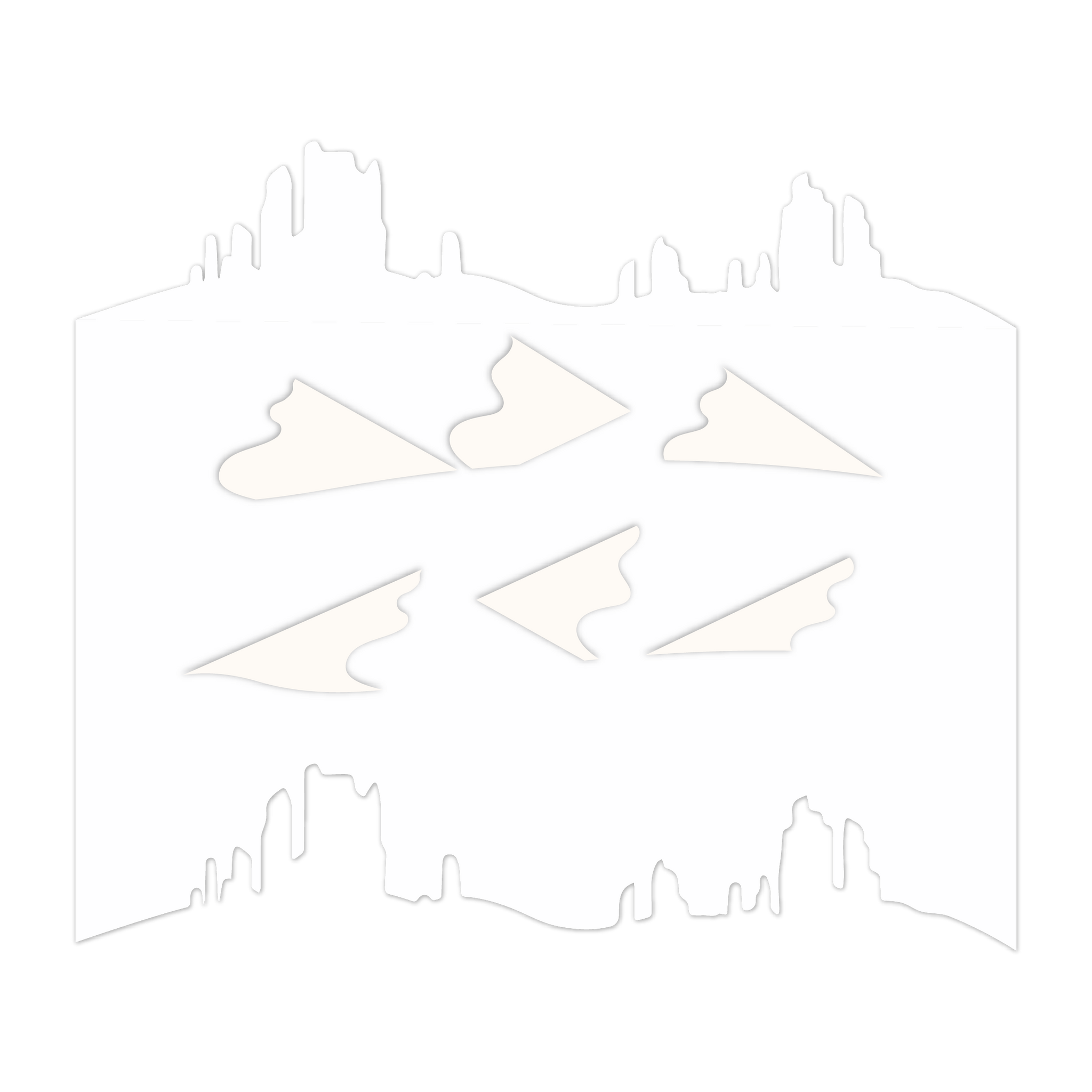 Desert Landscape Scene Builder - Dies & Stencil Set